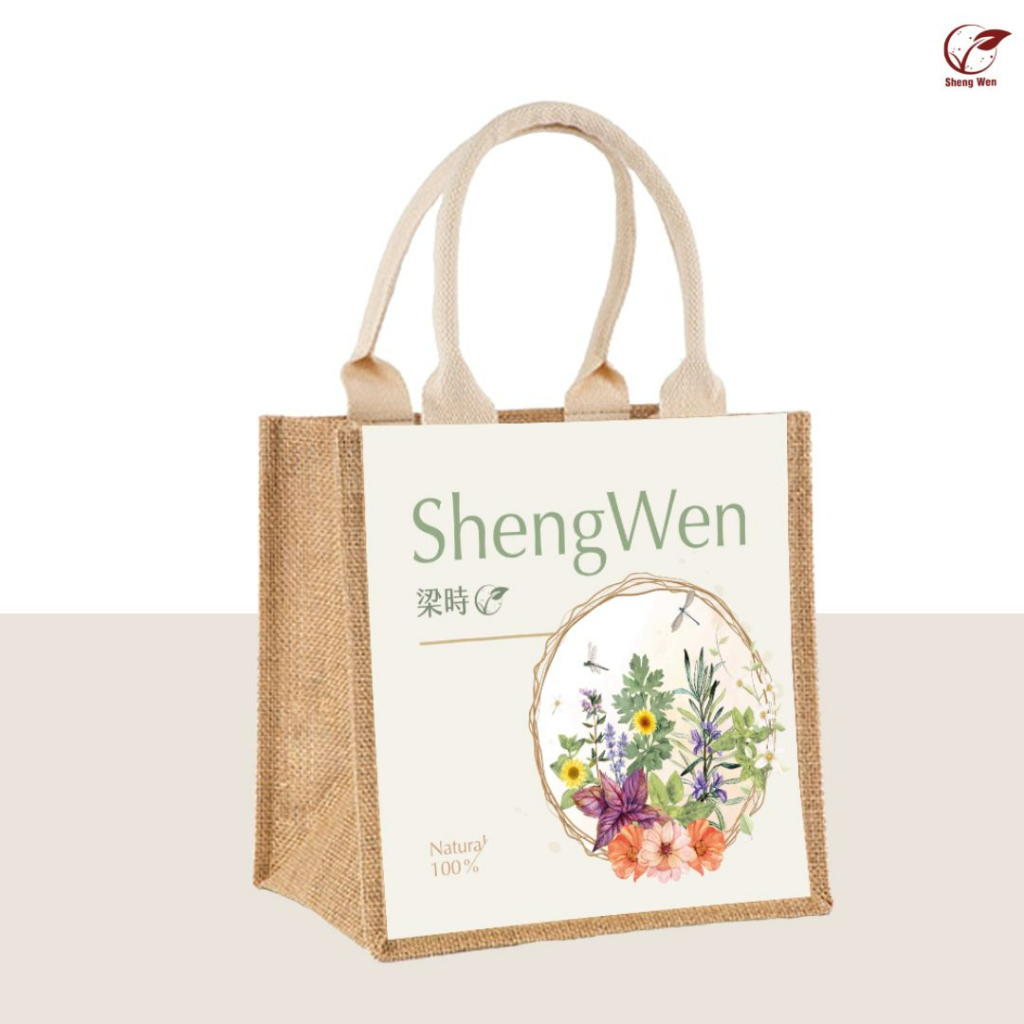 【滿額即贈】Sheng Wen梁時 品牌麻布袋.棉麻袋.亞麻袋/女包.手提袋.手提包/年節贈禮(樣式隨機出貨) | 蝦皮購物