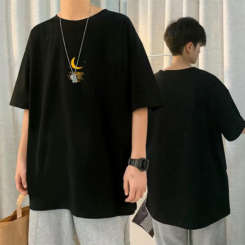 150公斤 大碼純棉T恤男 8XL大尺碼短袖上衣 藍色設計感T卹男短袖夏季小眾上衣ins港風寬松潮流半袖大碼五分袖 | 蝦皮購物