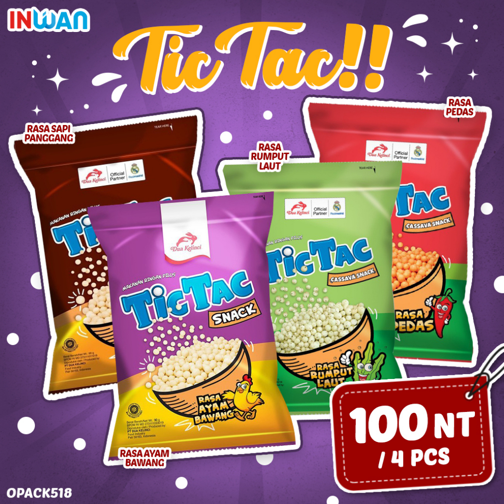 印灣 INWAN 】印尼 TICTAC TIC TAC PILUS 餅乾球 脆酥球 脆薯球 TOKO INDO 雙兔 | 蝦皮購物