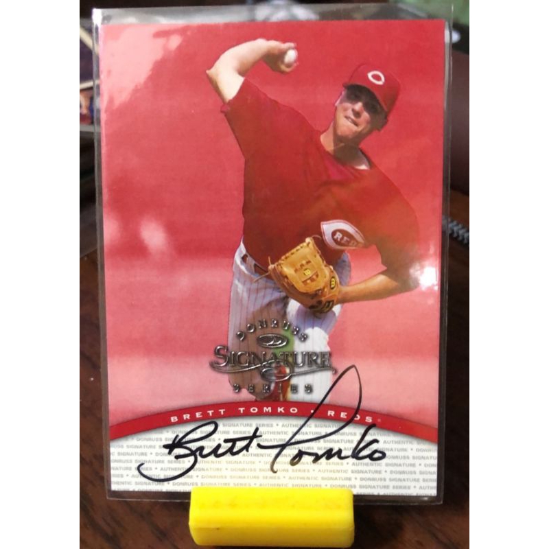 MLB 紅人隊 Brett Daniel Tomko親簽 | 蝦皮購物