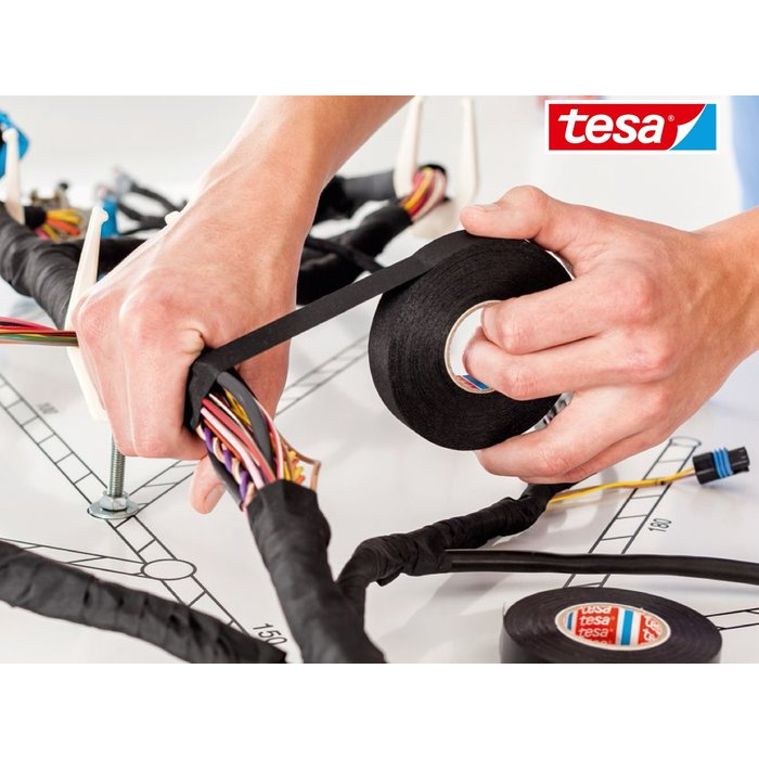 【LIKS】Tesa 51618 德莎絨布膠帶 整線膠帶 捆綁固定膠帶【車用指定】 | 蝦皮購物