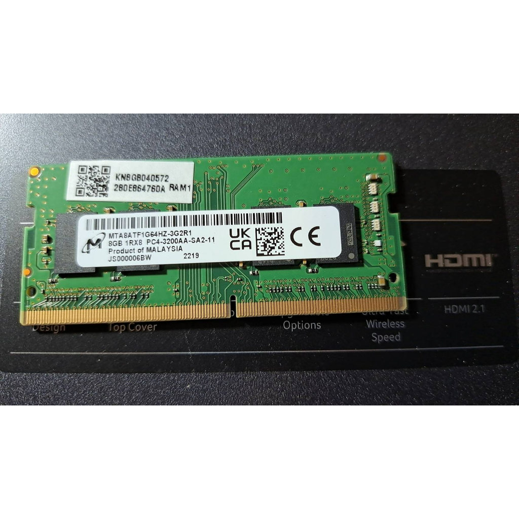【Micron 美光】Crucial DDR4 3200 8GB 筆記型記憶體 MTA8ATF1G64HZ-3G2R1 | 蝦皮購物