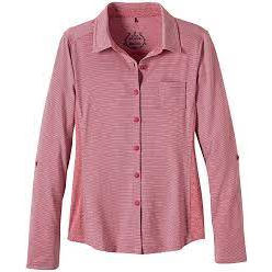 *過季零碼出清*(女)【prAna】 Kinley Shirt 休閒襯衫M號-紅 W2KINL115SWRD | 蝦皮購物
