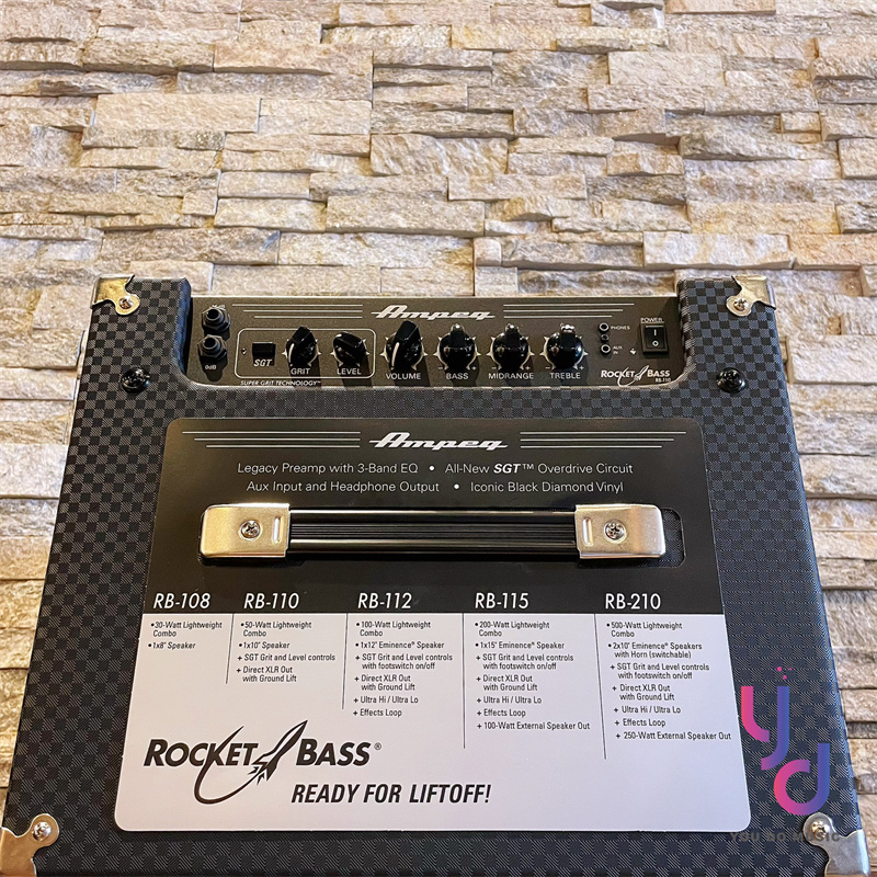 【最新版】分期免運 贈鍍金導線 Ampeg Rocket Bass RB108 電 貝斯 音箱 公司貨 一年保固 8吋 | 蝦皮購物