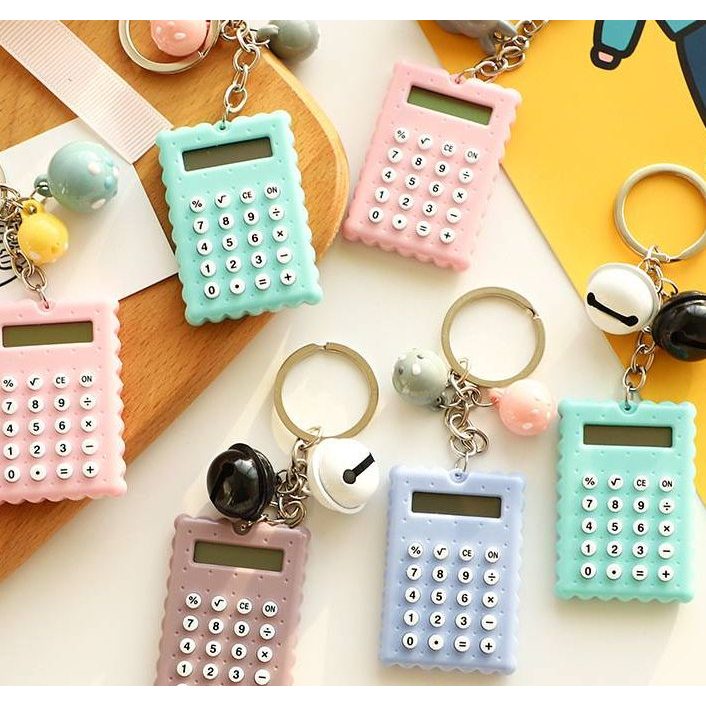 【susumy】不挑色 迷你計算機 造型計算機 鑰匙圈計算機 口袋計算機 隨身計算器 | 蝦皮購物
