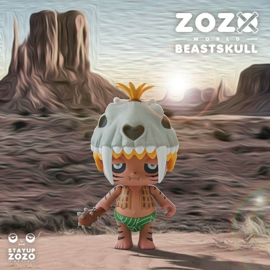 【DT小舖】正版 ZOZO WORLD BEASTSKULL 獸骨物語 系列 盲盒 劍齒虎惡霸 (台灣現貨) | 蝦皮購物