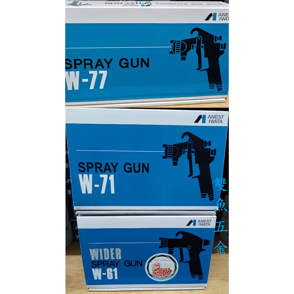 【雙魚五金】日本岩田 IWATA 噴漆槍 氣動 W-61 W-77 W-71 鋁杯 油漆 噴槍 W61 W71 W77 | 蝦皮購物