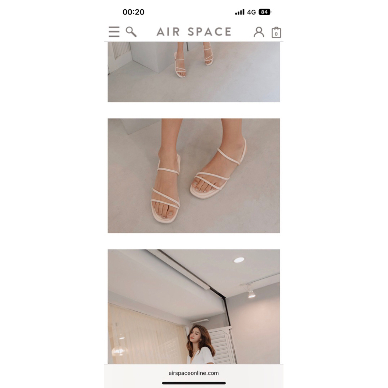 可議價/air space 2WAY細帶線條平底涼鞋 | 蝦皮購物