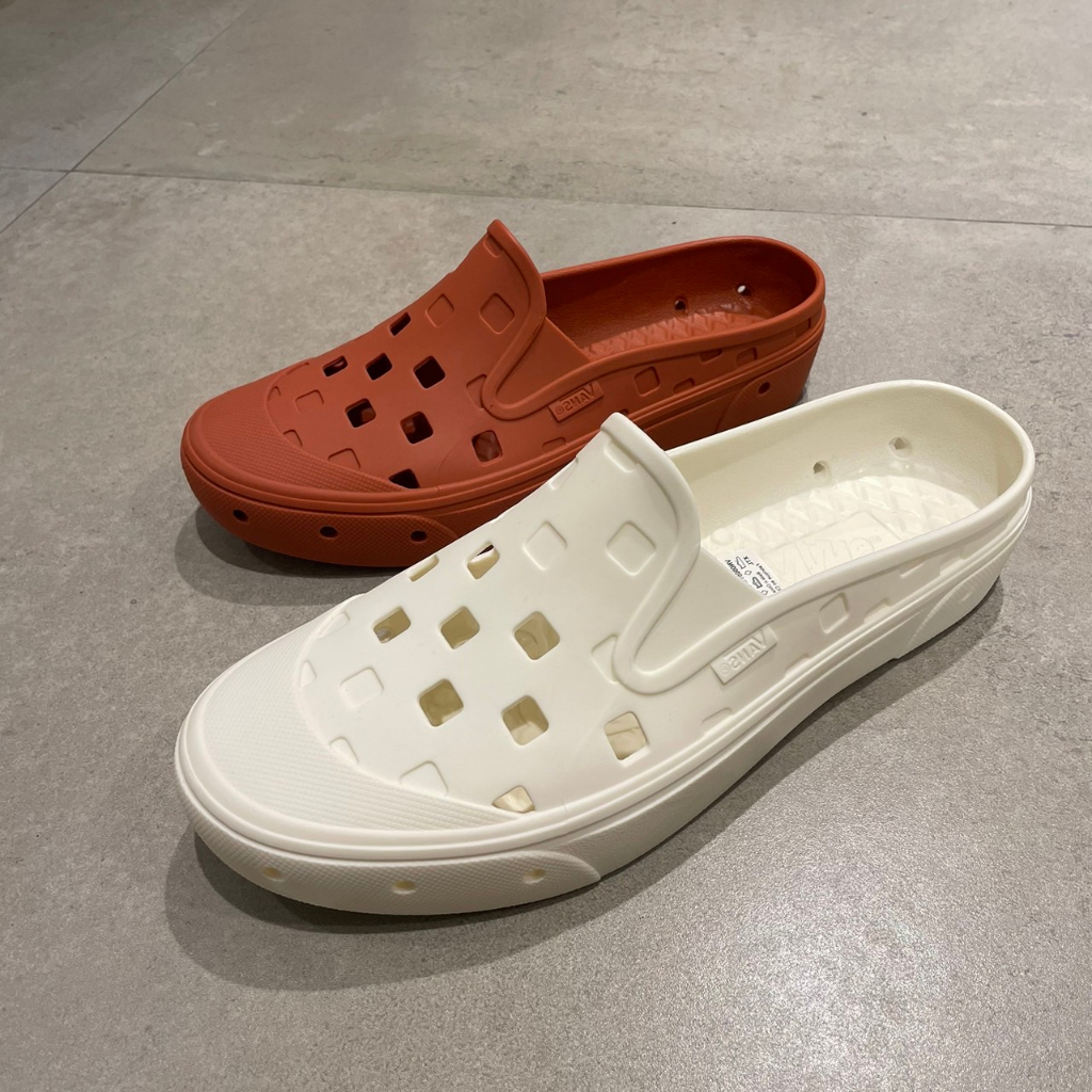 [unclev1966] Vans Trek Slip-on Mule 白色/磚塊紅 防水 清量 懶人鞋 玩水必備 男女 | 蝦皮購物