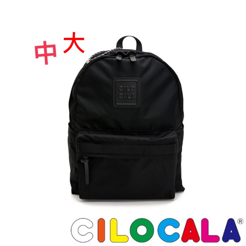 現貨-CILOCALA 限量版-亮彩尼龍防潑水BLACKY後背包(中大) CLBBK002P19BB1暗黑色 $2050 | 蝦皮購物