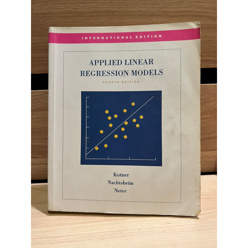 【二手原文書】Applied Linear Regression Models 4e / Kutner (附CD片) | 蝦皮購物