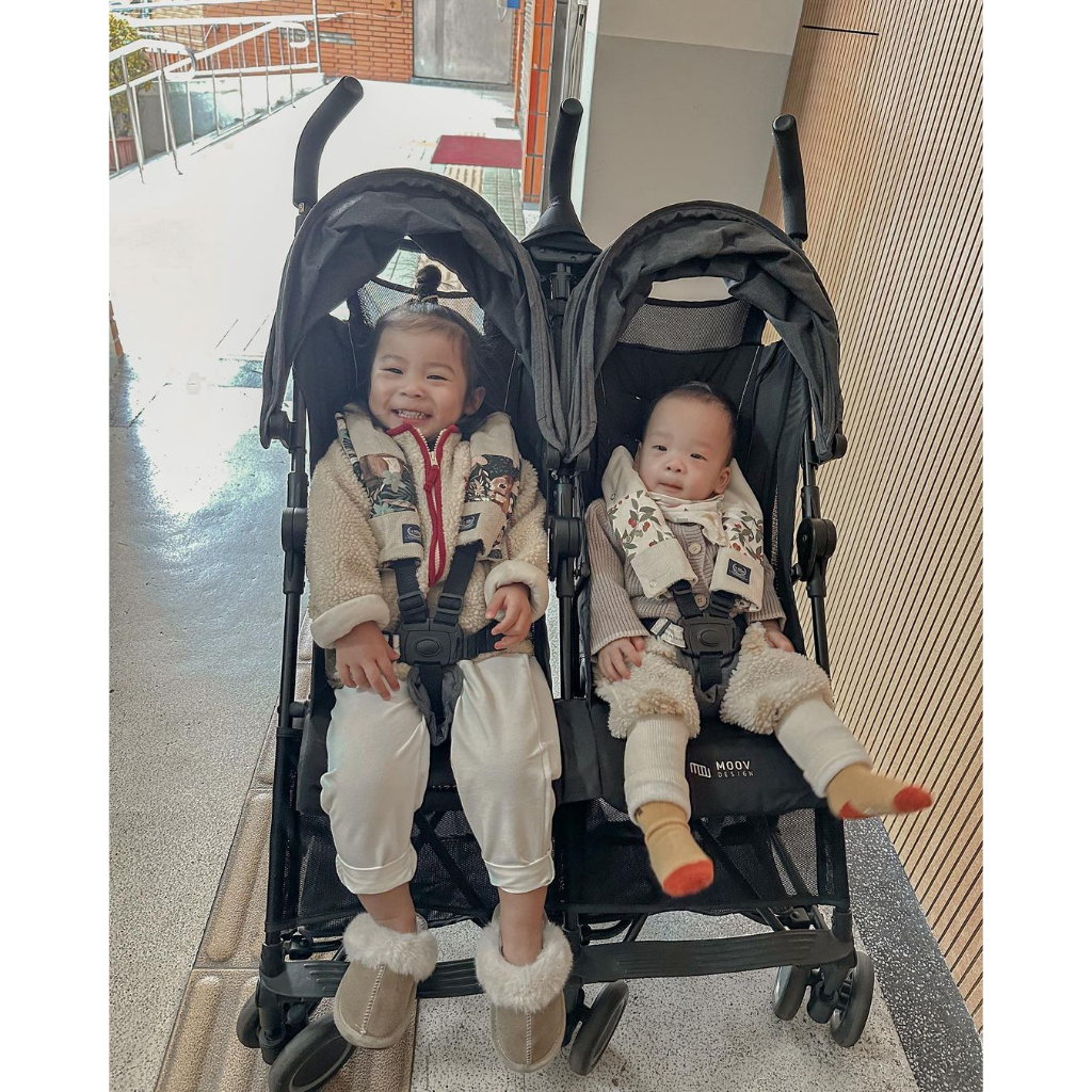 【嬰兒推車開箱】MOOV Design-世界最小雙寶車 | 蝦皮購物