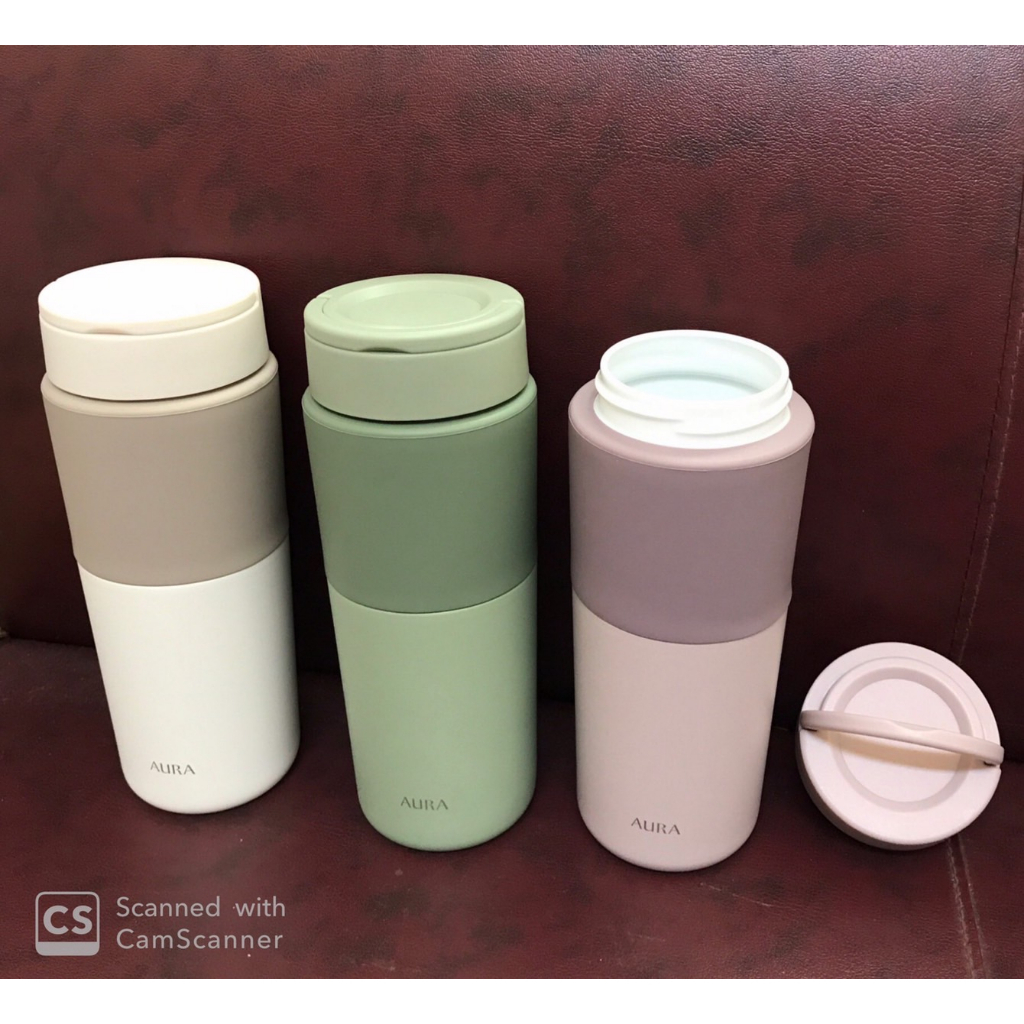 AURA 艾樂-隨行提手真陶瓷保溫杯525ml(3色) | 蝦皮購物