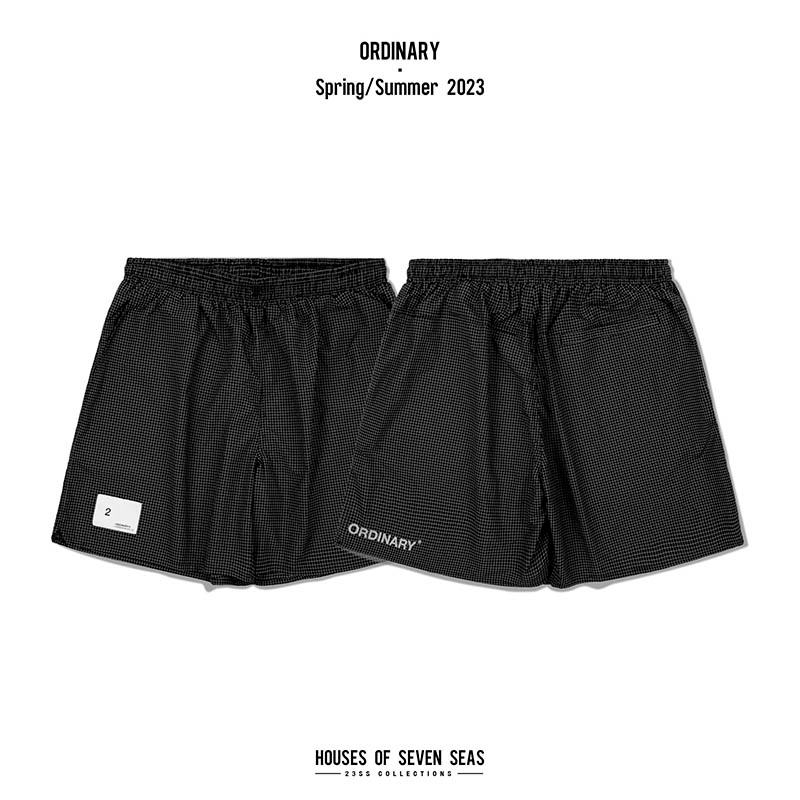 = 3 POINTER = ORDINARY 防潑水速乾訓練短褲 (黑格子)(現貨) | 蝦皮購物