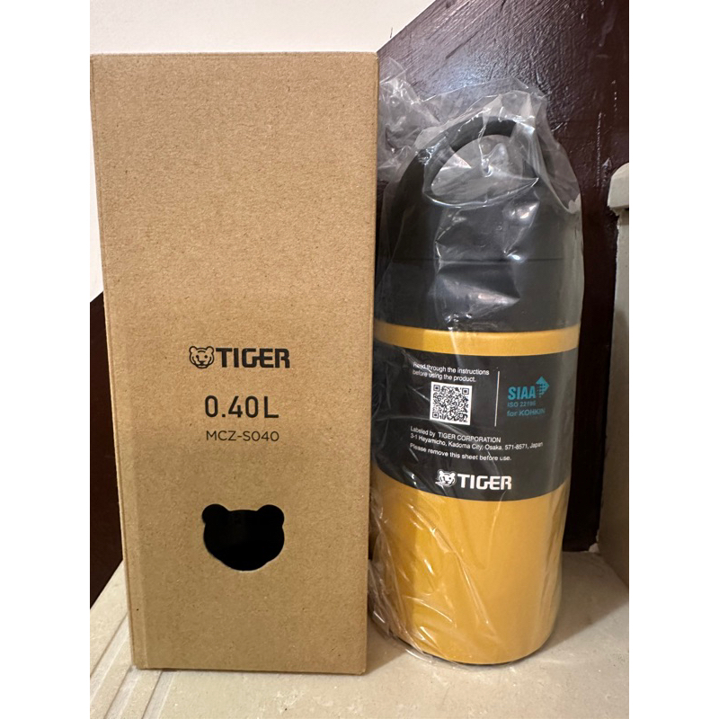 TIGER虎牌400cc不鏽鋼抗菌運動保溫瓶_擋冰板(MCZ-S040-YE)孟加拉虎黃 | 蝦皮購物