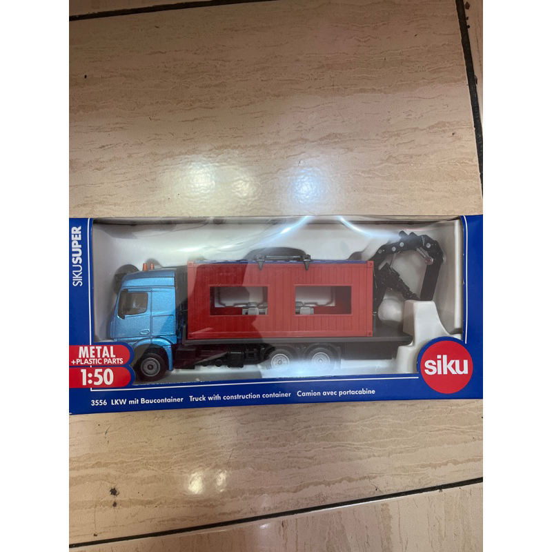 Peggy6693玩具商舖～SIKU 3556賓士貨櫃屋裝載車～特價中 | 蝦皮購物