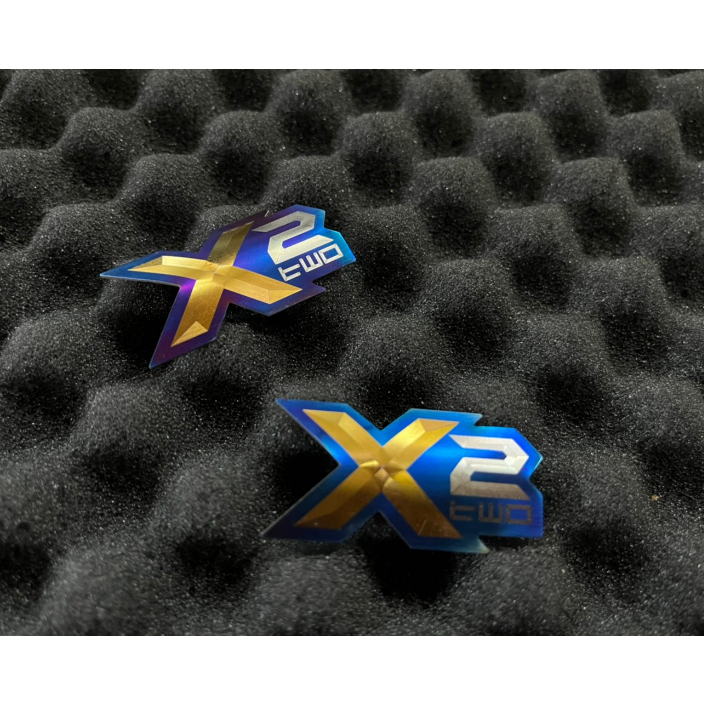 嚕比二輪卡夢 避震鈦片 鯊魚X2 鈦合金貼片 鈦片 正鈦合金 鯊魚工廠 燒鈦 燒金 X2鈦片 MSP鈦片 X2 HL鈦片 | 蝦皮購物