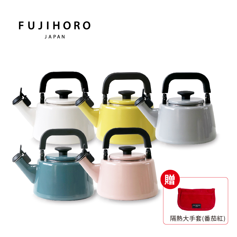 【FUJIHORO 富士琺瑯】官方直營 COTTON簡約系列 笛音琺瑯燒水壺2.1L | 蝦皮購物