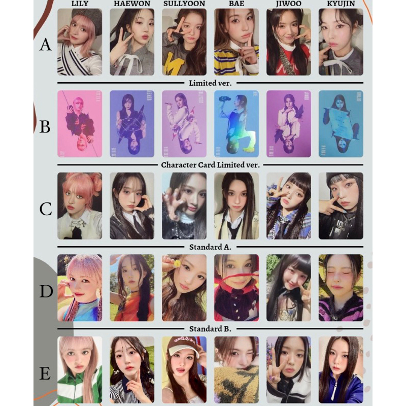 nmixx 小卡 限量專卡 haewon sullyoon lilly bae kyujin jiwoo | 蝦皮購物