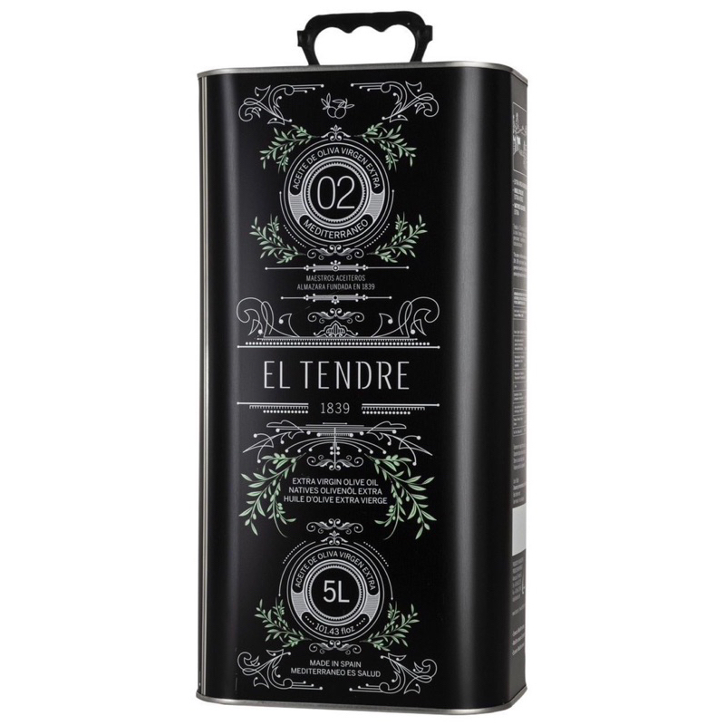 西班牙 添得瑞 100%初榨冷壓橄欖油 5000ml [JENPIN饌] | 蝦皮購物