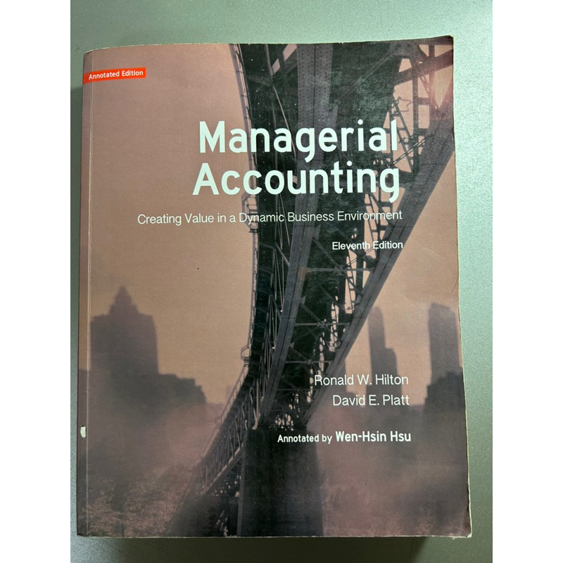 Managerial Accounting Ronald W.Hilton 11版 二手 | 蝦皮購物