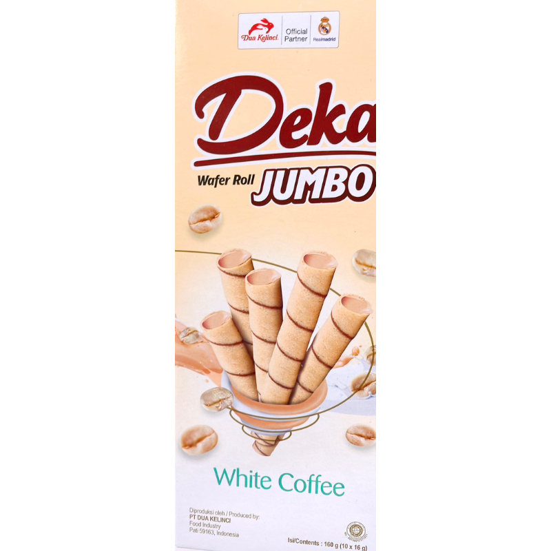 【亞菈小舖】印尼零食 Deka 白咖啡雪茄威化捲 160g【優】 | 蝦皮購物