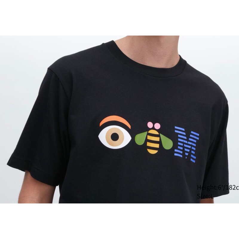 Uniqlo 聯名 ut IBM 設計師 logo 科技 legends of graphics 視覺藝術 商標 筆電 | 蝦皮購物