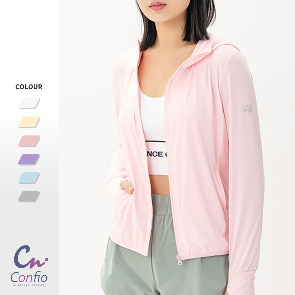 【Confio 康菲歐】冰絲涼感男女防曬外套(M~4XL)｜涼感外套 抗UV 運動外套 薄外套 防曬 戶外 登山 日常 | 蝦皮購物