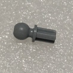 LEGO 樂高 2736 淺灰色 Technic, Axle 1L with Tow Ball 十字軸 零件 LGR17 | 蝦皮購物