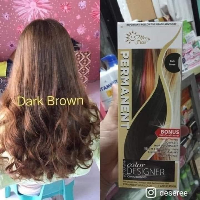 Merry sun hair color permanent | 蝦皮購物