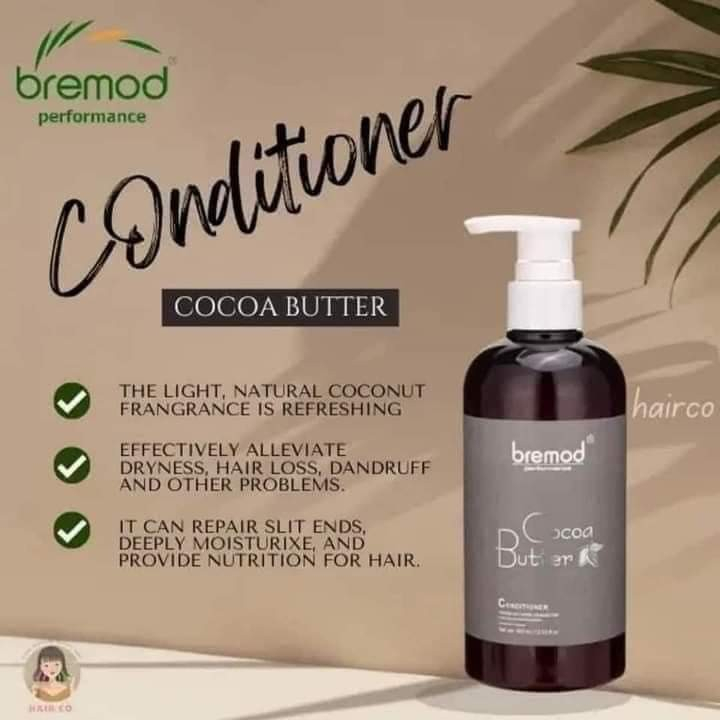 Bremod cocoa Butter Hair Shampoo and Conditioner ( 400ml ) | 蝦皮購物