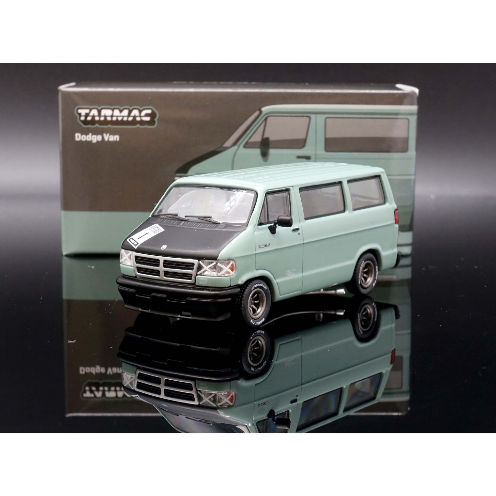 【MASH】現貨特價 Tarmac 1/64 Dodge Van, Light Green | 蝦皮購物