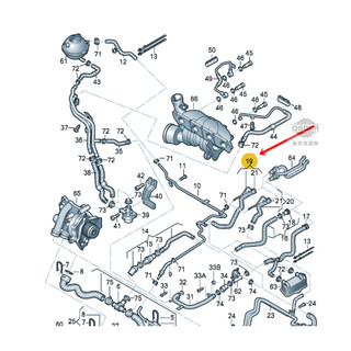 【奧斯德VAG】3C0122157FH 福斯 奧迪 TT GOLF PASSAT 熱水箱水管 熱水管 德國原廠 | 蝦皮購物