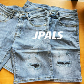 【JPALS 】現貨 彈力 淺藍 補丁破壞 YKK拉鍊 超彈力 水洗 牛仔短褲 牛仔 短褲 水洗 [C02] | 蝦皮購物