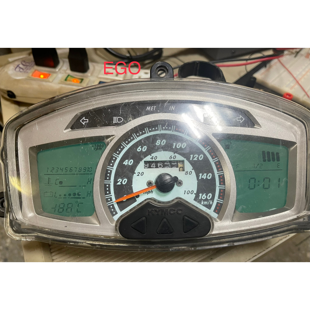 [免運]中古 二手 整新品 儀表版碼錶 KYMCO EGO250 按鍵 、偏光片已更新 | 蝦皮購物