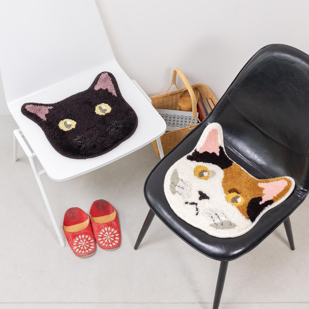 【預購】FELISSIMO×貓部×SUMINOE 傻眼貓咪貓臉坐墊 椅墊 座墊 防蟎 防滑 可水洗 可機洗 日本製 | 蝦皮購物