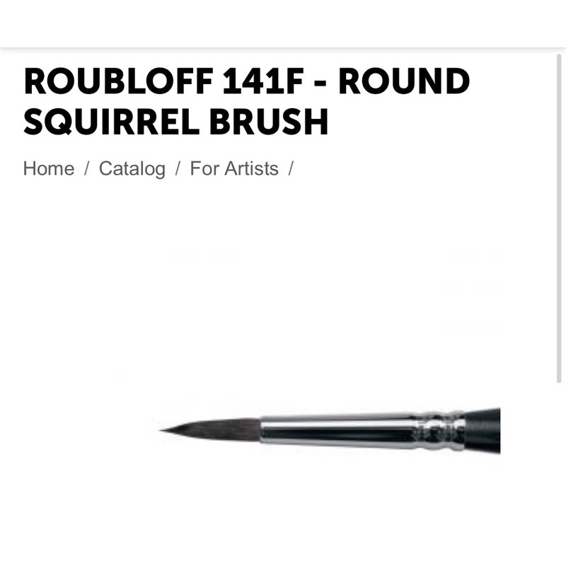 入門款 Roubloff 141F ROUND SQUIRREL 俄羅斯製造 天然松鼠毛 松鼠毛水彩筆 圓頭水彩筆 圓筆 | 蝦皮購物