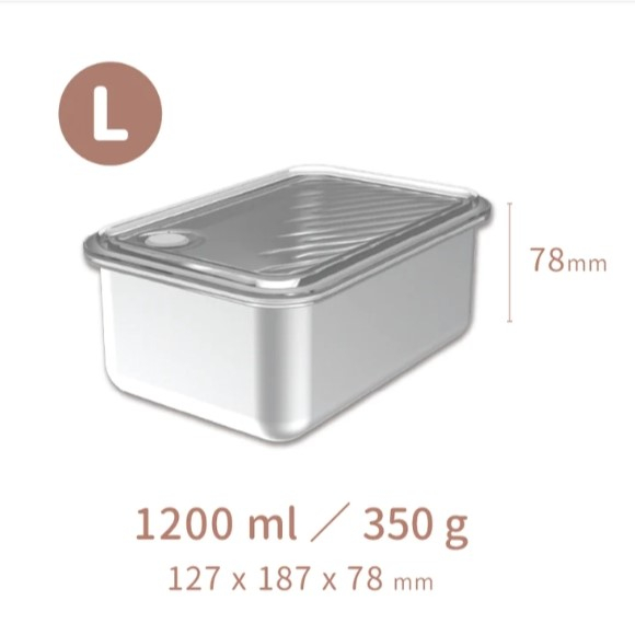 DOUBLE BOX 可微波不鏽鋼保鮮盒(冰晶透) 氣密防漏 防燙隔熱 多種加熱方式 beutii | 蝦皮購物