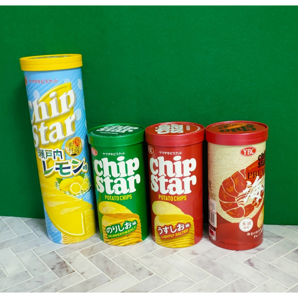 日本YBC Levain 檸檬105g 海苔鹽味(綠)45g 鹽味(紅)45g 海老50g 雞汁(橘)45g洋芋片罐 | 蝦皮購物