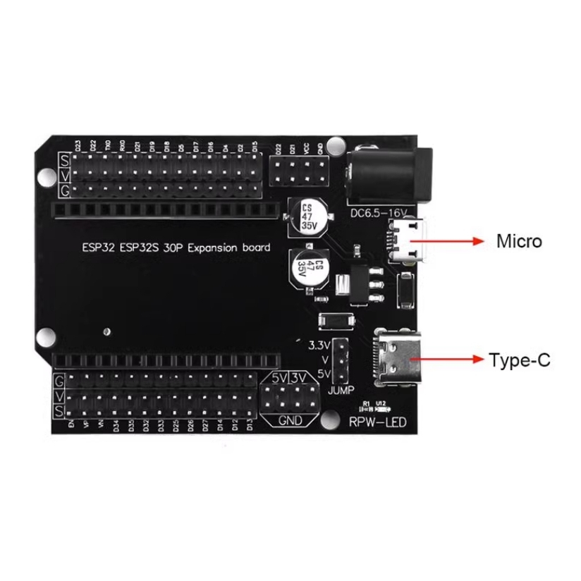 《257》esp32 擴展板 Esp32 30p Devkit V1 電源板模組 Esp32s開發板擴展板 蝦皮購物