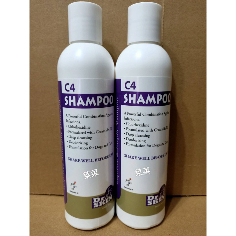 新效期 Dr.skin C4 Shampoo犬貓用 強效抗菌抗霉 C4洗毛精 | 蝦皮購物
