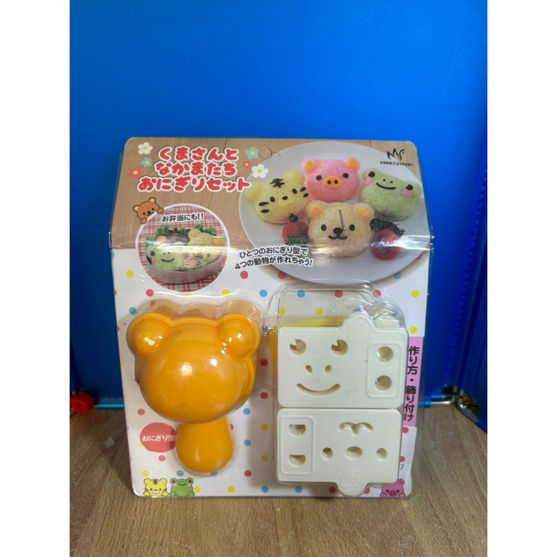 日本正版 Arnest 四種動物飯糰模型 老虎 青蛙 小豬 熊熊模具 海苔 起司表情壓模 創意便當親子DIY | 蝦皮購物