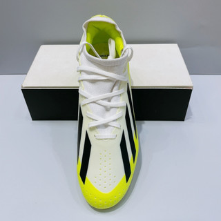 adidas X CRAZYFAST.3 FG 男女款 白色 螢光綠 戶外 塑膠釘 訓練 運動 足球鞋 HQ4534 | 蝦皮購物
