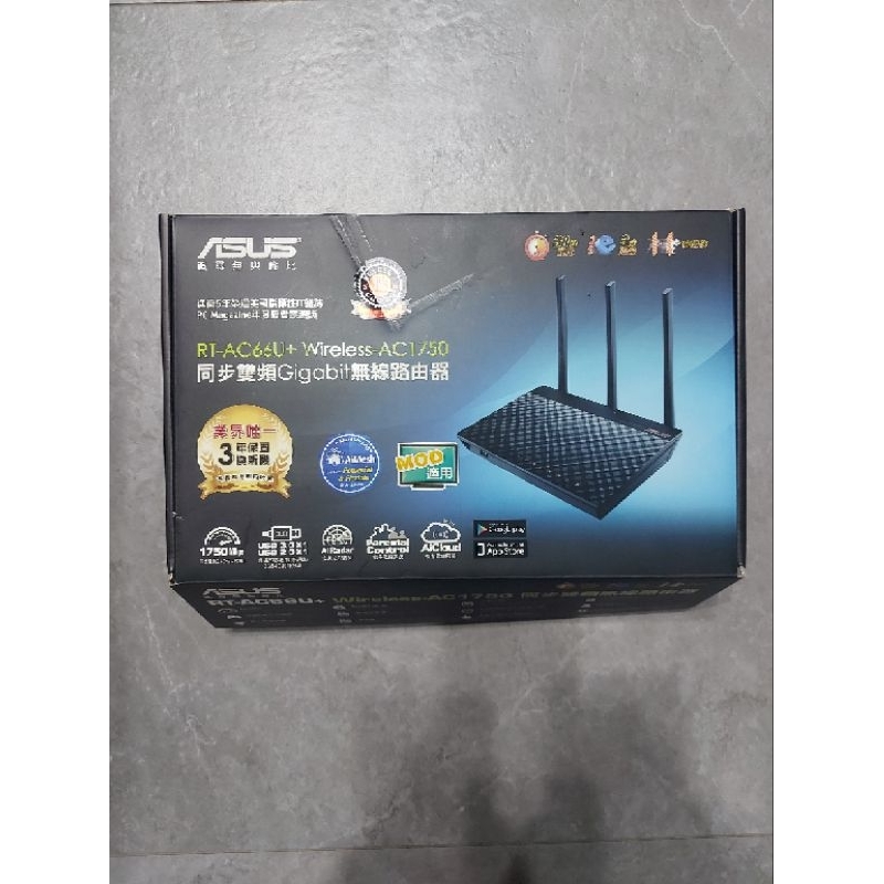 (近全新)ASUS華碩 RT-AC66U+ AC1750雙頻WiFi無線Gigabit | 蝦皮購物