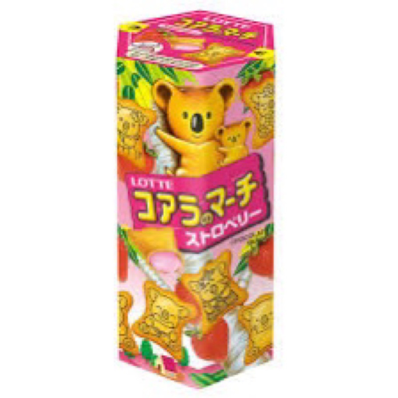 樂天小熊餅-草莓風味 37g | 蝦皮購物