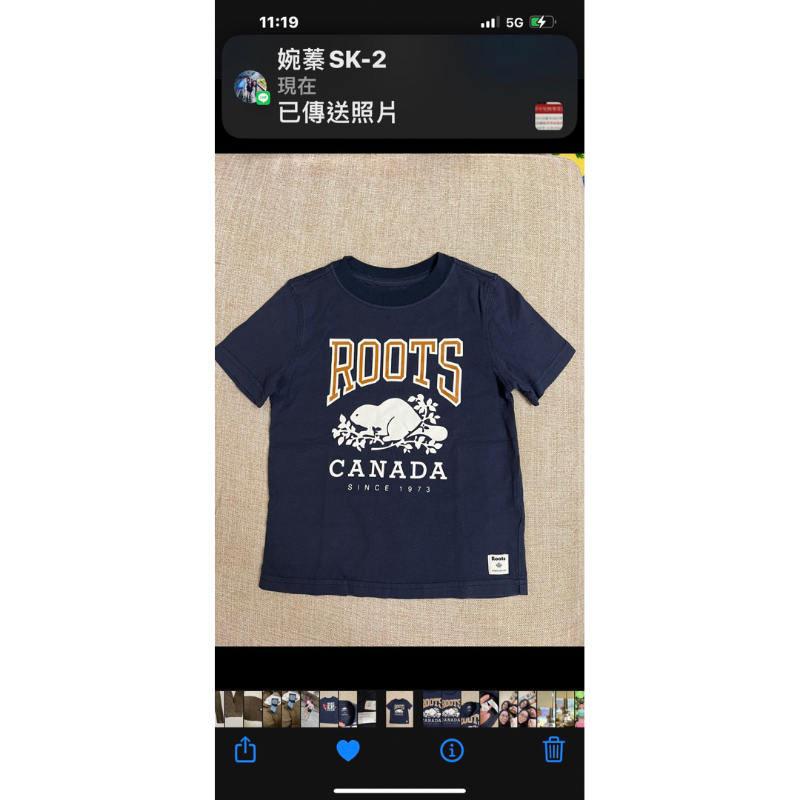 Roots男童4T全新短T,已剪標未下水，保證正品 | 蝦皮購物