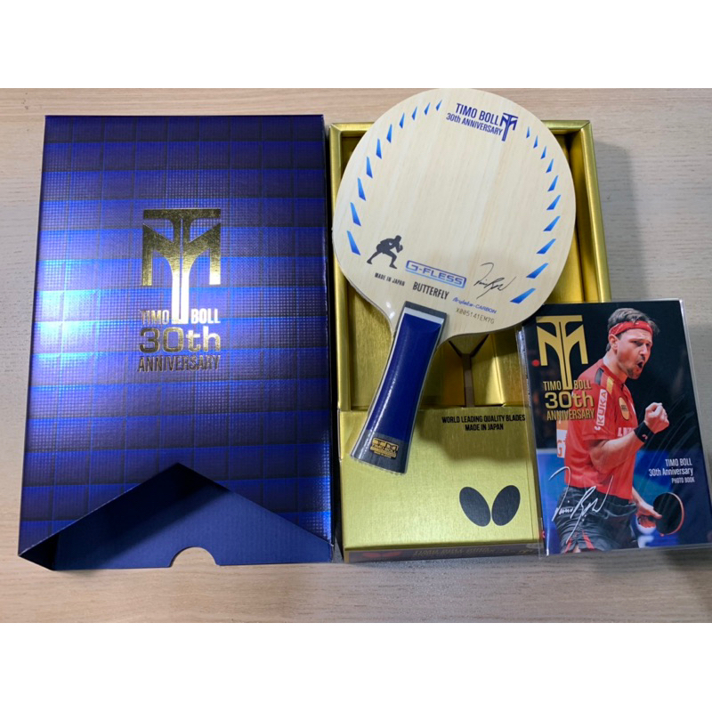 Butterfly TIMO BOLL 30th 蝴蝶 波爾30週年 限量 金標 重89.5g ALC 特注 波爾之劍 | 蝦皮購物