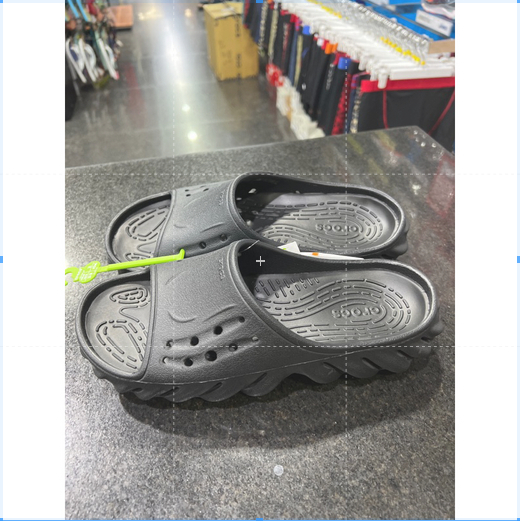 CROCS 卡駱馳 (中性鞋) ECHO波波 涼拖鞋 208170-1LM 大象灰 208170-001 黑色 | 蝦皮購物