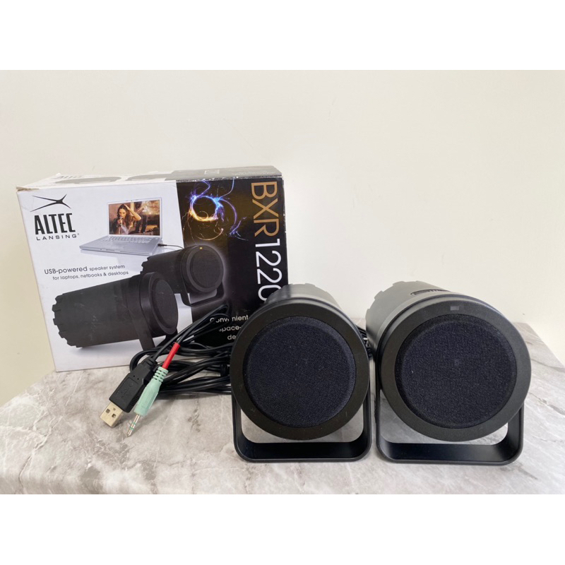 📦二手 ALTEC LANSING BXR1220 全音域喇叭 音響 揚聲器 電腦 筆記型電腦 筆電 重低音喇叭 黑色 | 蝦皮購物