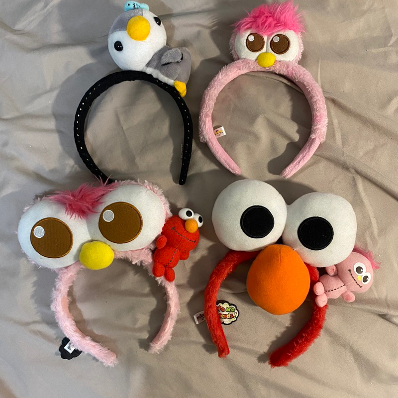 環球影城 愛寶樂園 moppy elmo 企鵝 頭飾 二手 | 蝦皮購物
